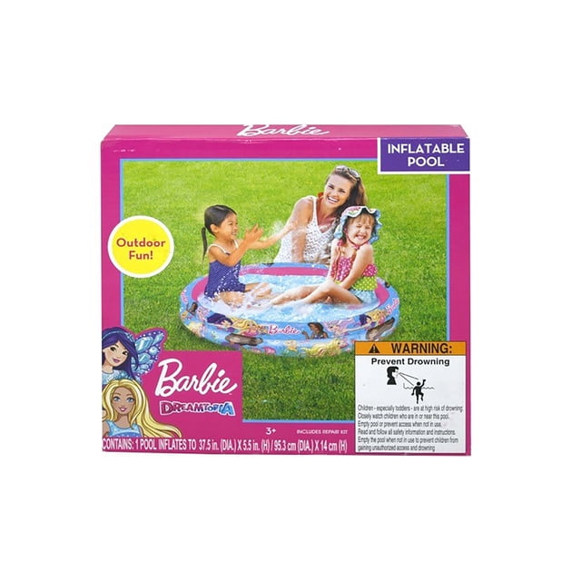 Barbie 2-Ring Inflatable Pool - Walmart.com