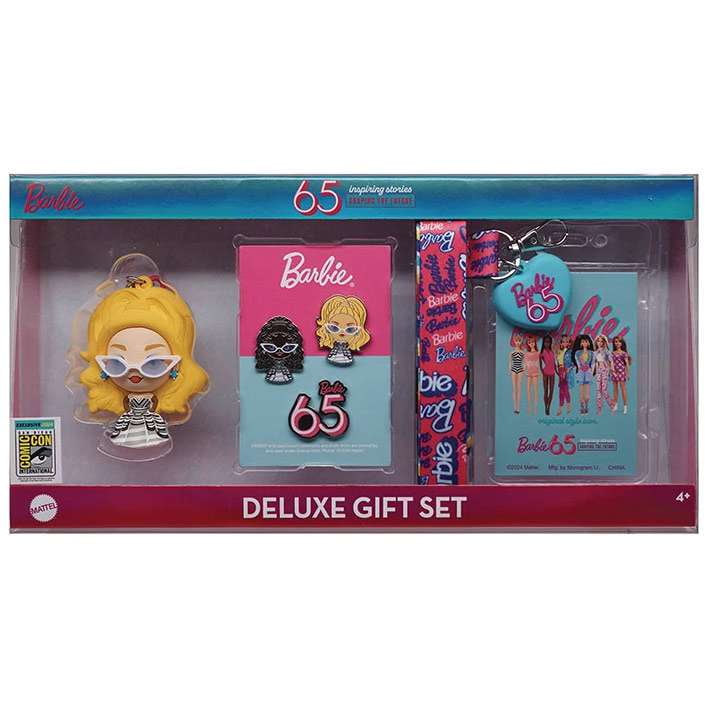 Barbie 65th Anniversary Deluxe Gift Set (Enamel Pins, Bag Clip ...