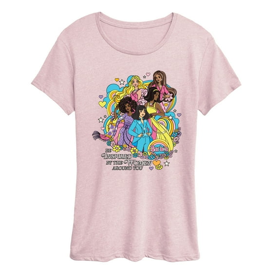Barbie - 70s Barbies - Women's Short Sleeve Graphic T-Shirt - Walmart.com