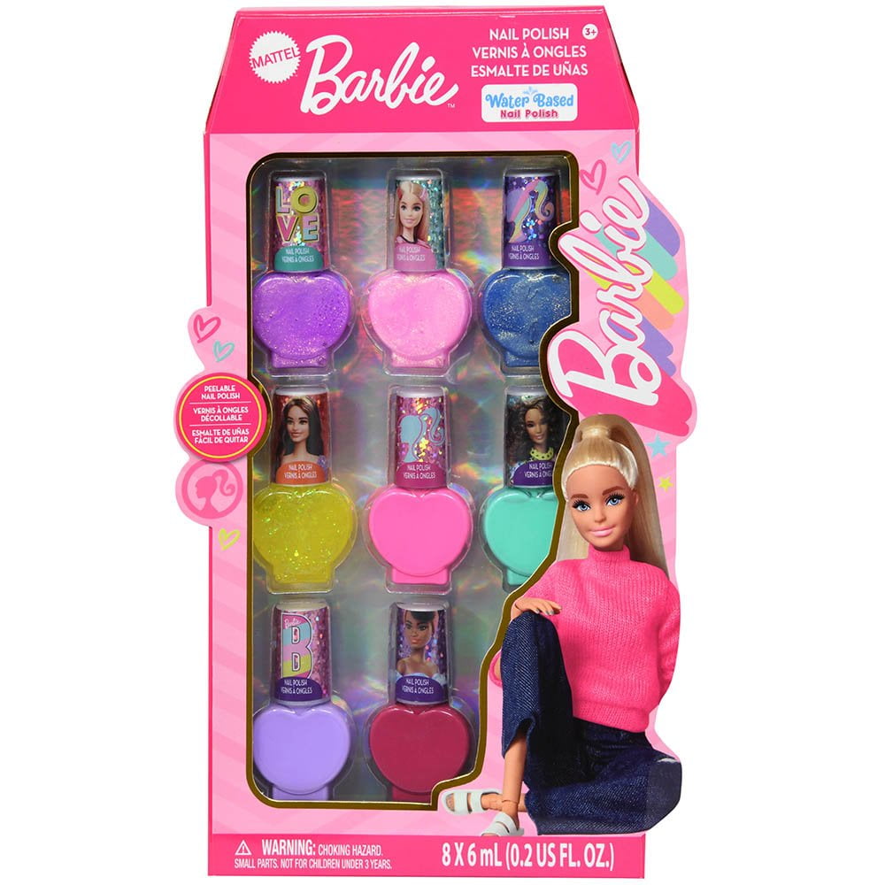 Barbie 8pk Nail Polish in Box - Walmart.com