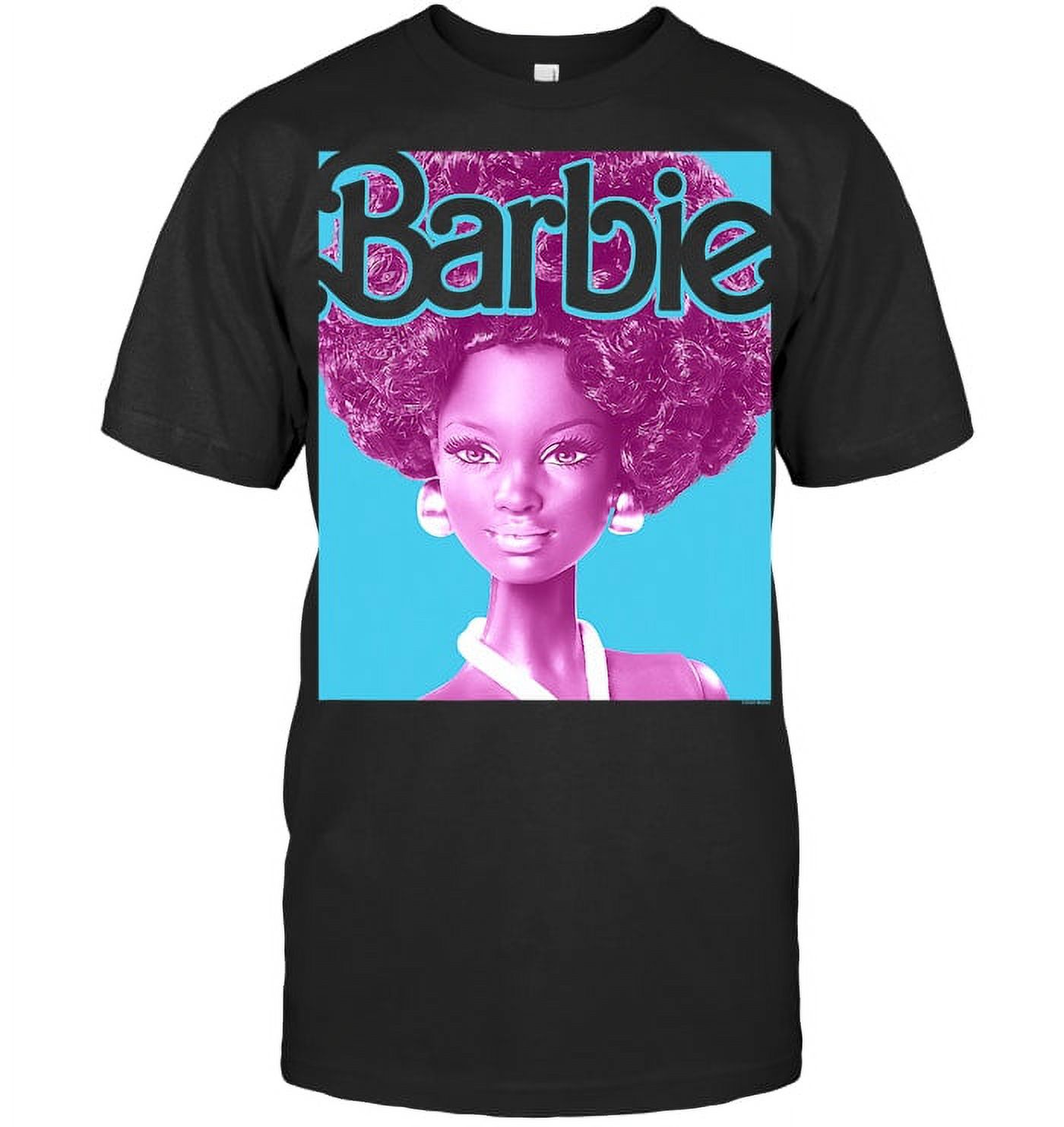 Barbie Afro Barbie Dolled Up African American T Shirt - Walmart.com