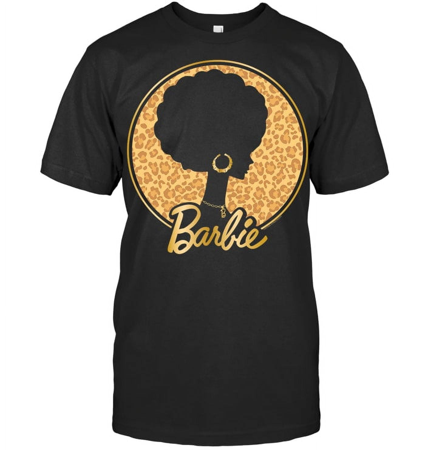 Barbie Afro Barbie Leopard African American T Shirt - Walmart.com