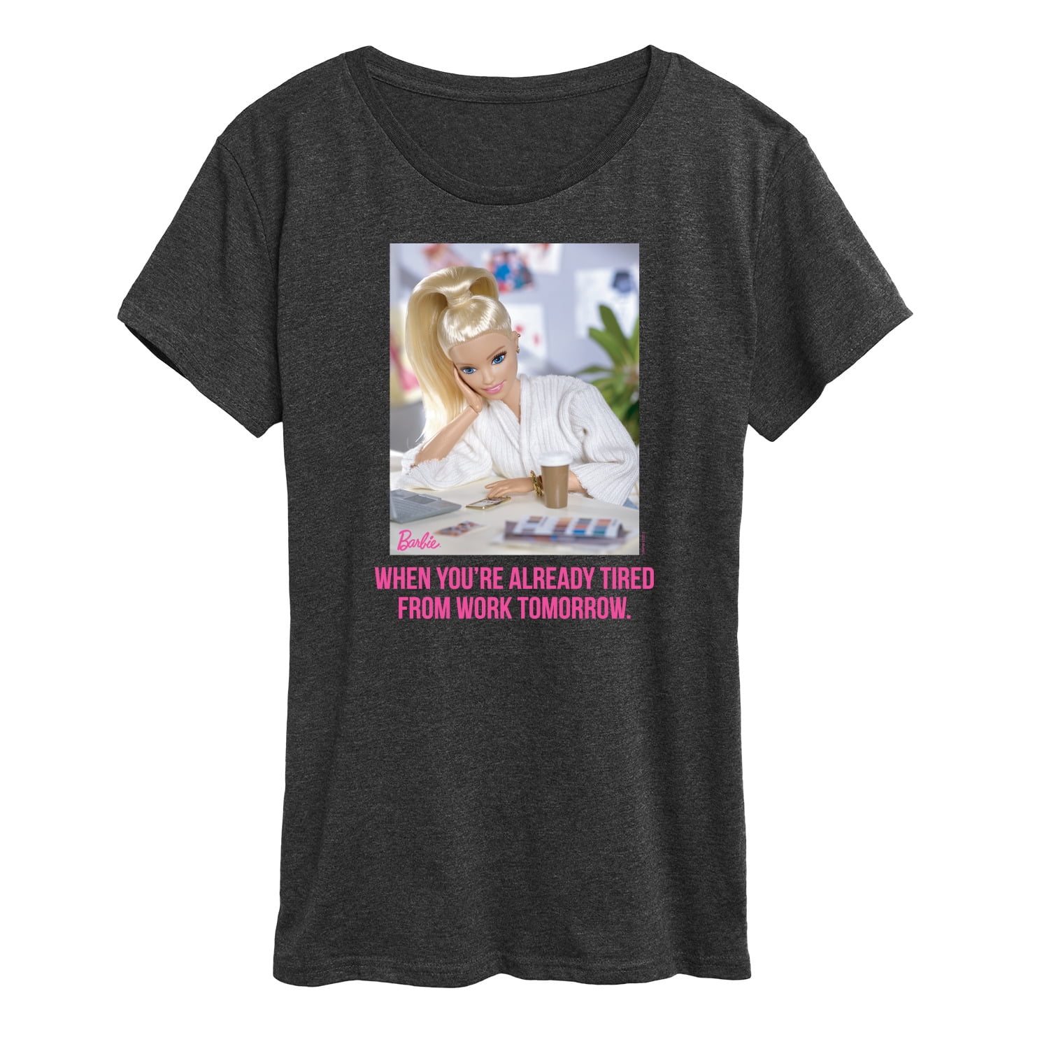 Barbie - Already Tired Barbie Work - Women's Short Sleeve Graphic T ...