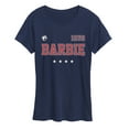 Barbie - Americana Jersey - Women's Short Sleeve Graphic T-Shirt ...