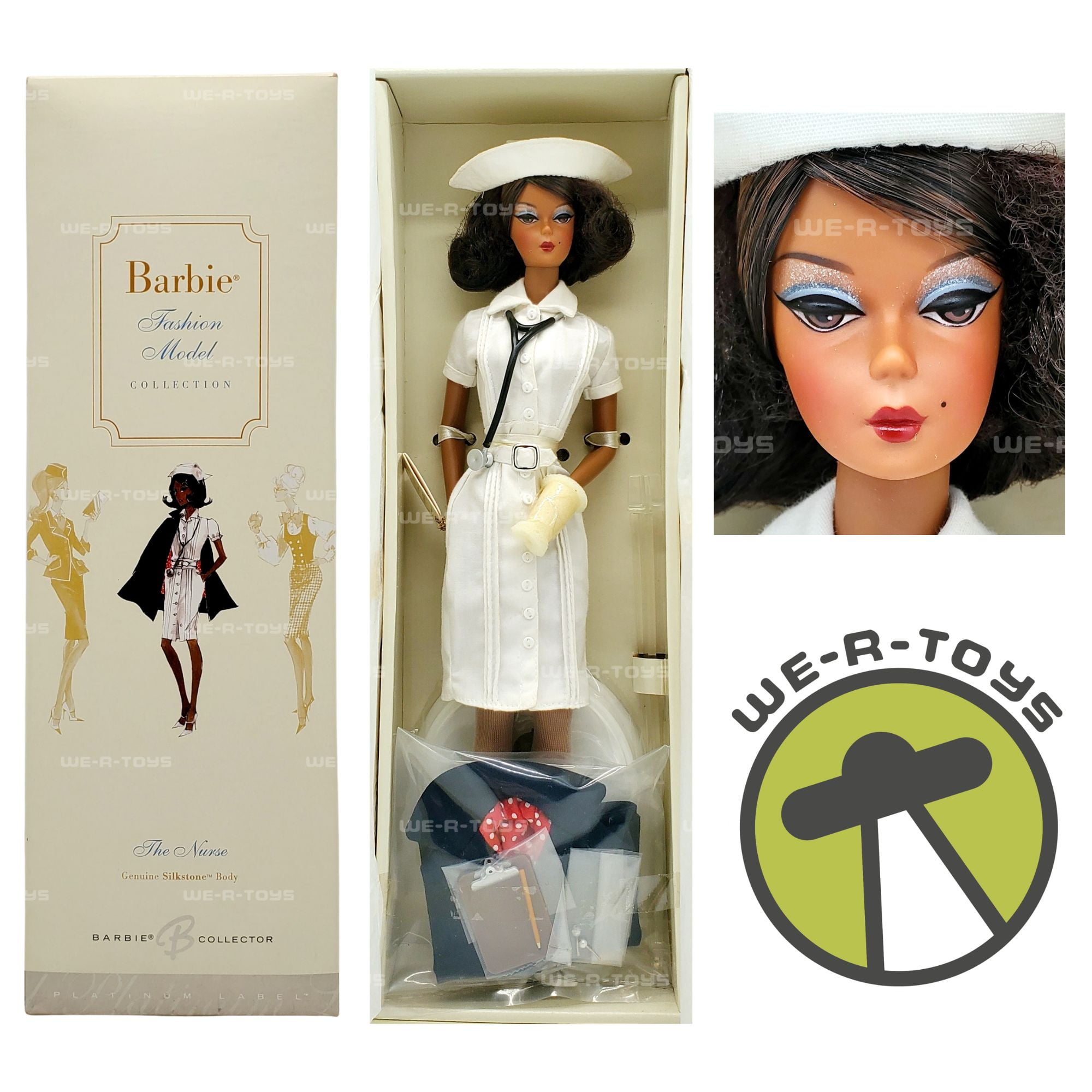 Barbie BFMC The Nurse Genuine Silkstone Doll Platinum Label 2006 Mattel ...
