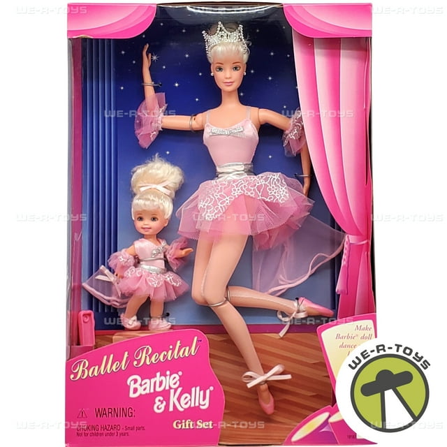Barbie Ballerina Style Tutu Ballet Recital Kelly Doll Gift Set (1997 ...