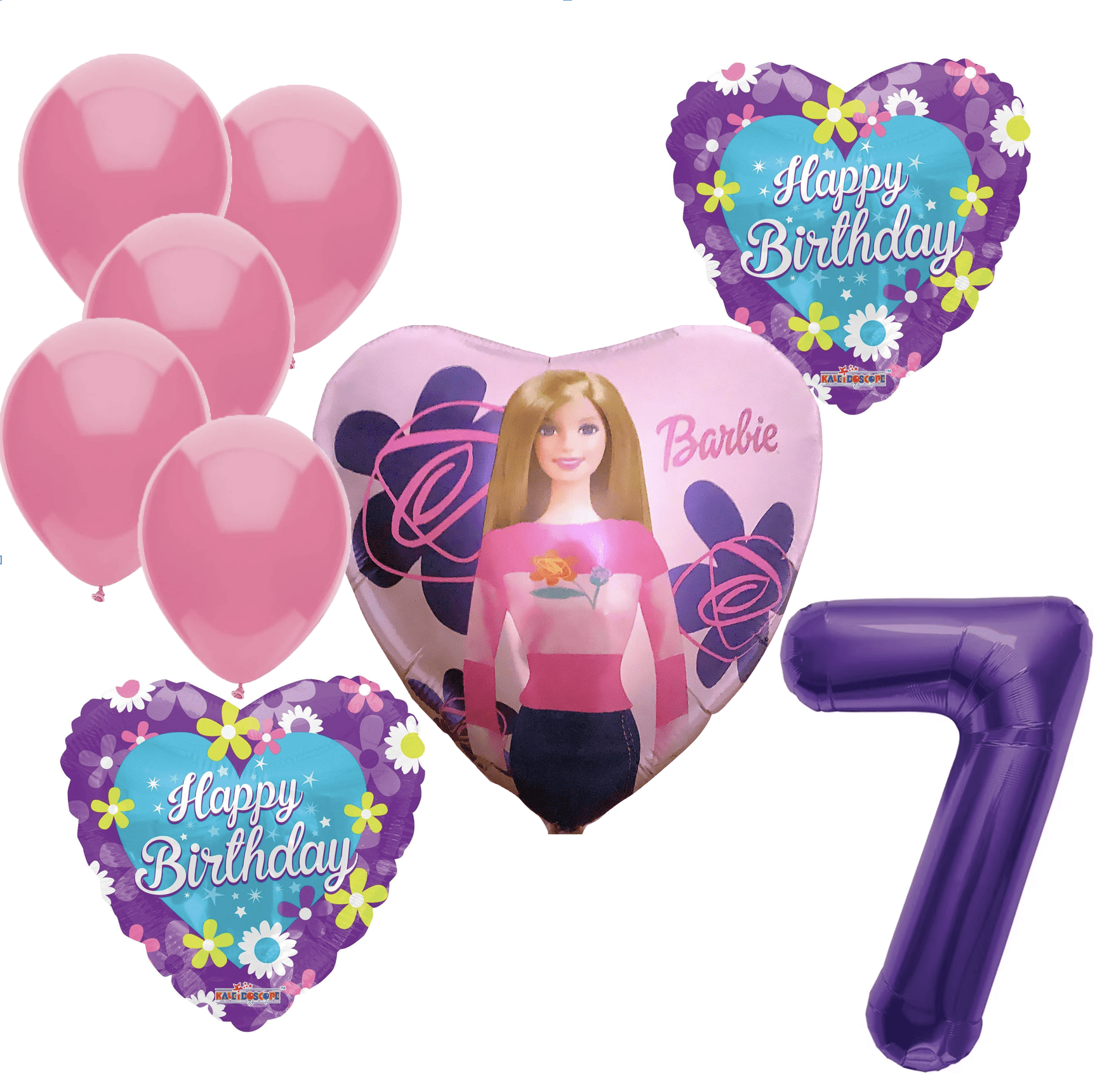 Barbie Balloon Bouquet Heart Bundle #7 - Walmart.com