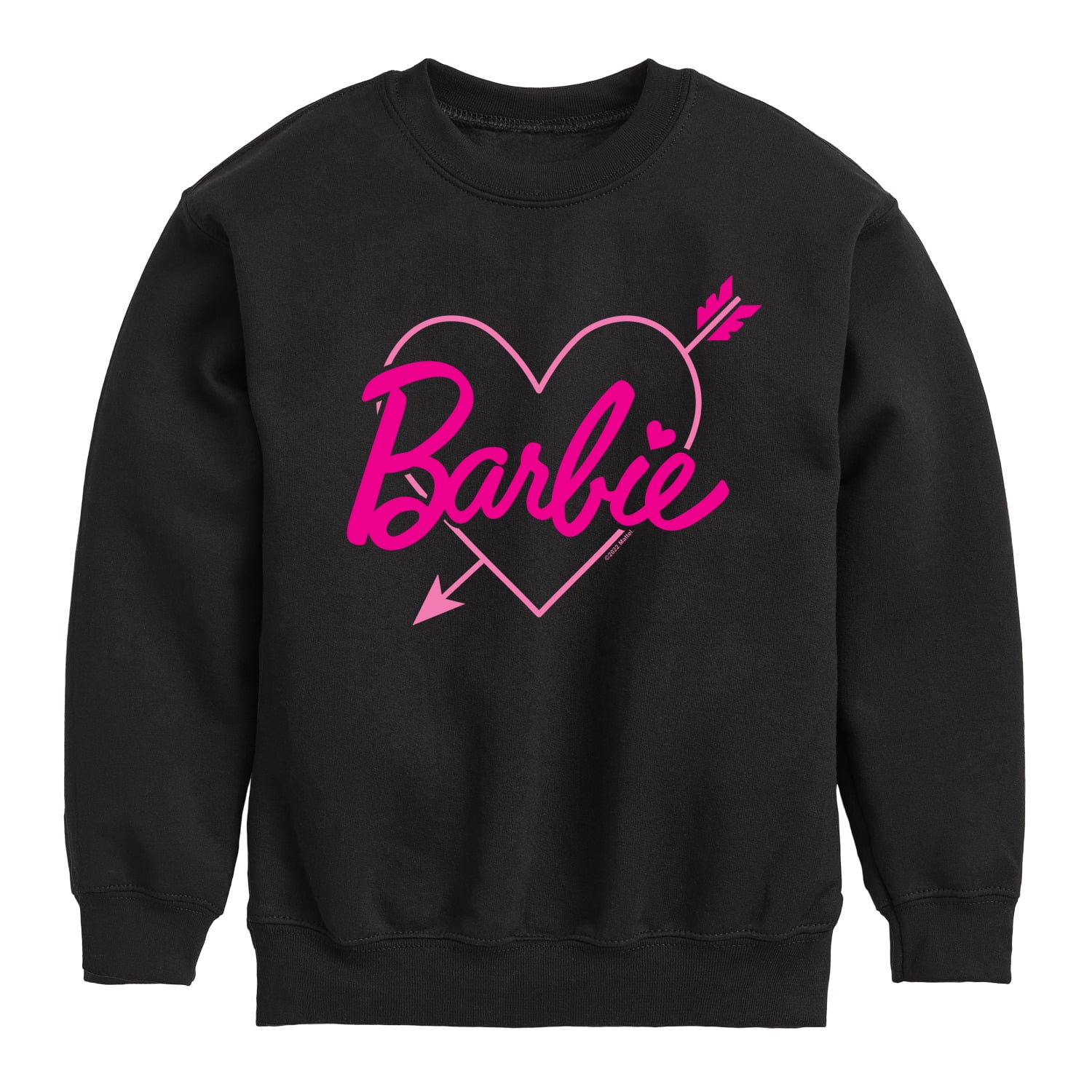 Barbie - Barbie Arrow Heart Logo - Toddler And Youth Crewneck Fleece ...