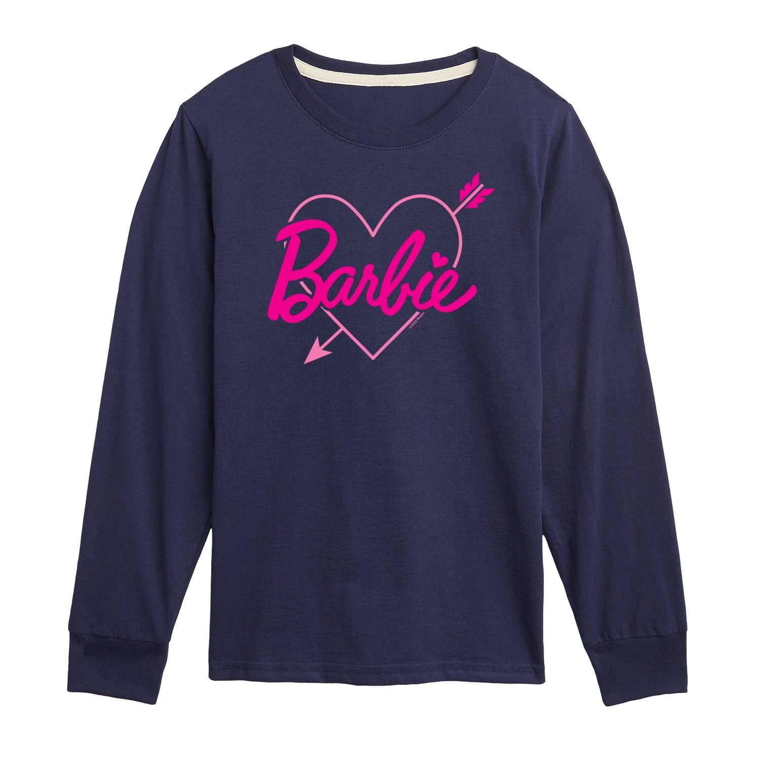 Barbie - Barbie Arrow Heart Logo - Toddler And Youth Long Sleeve ...