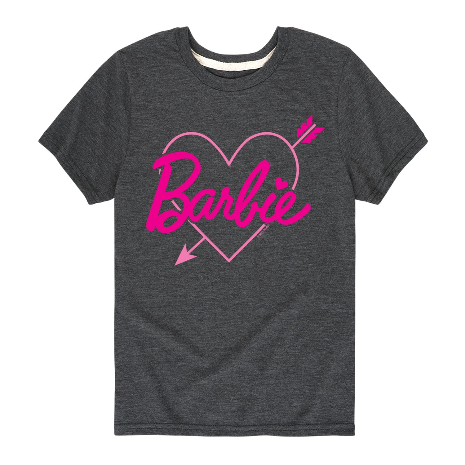 Barbie - Barbie Arrow Heart Logo - Toddler And Youth Short Sleeve ...