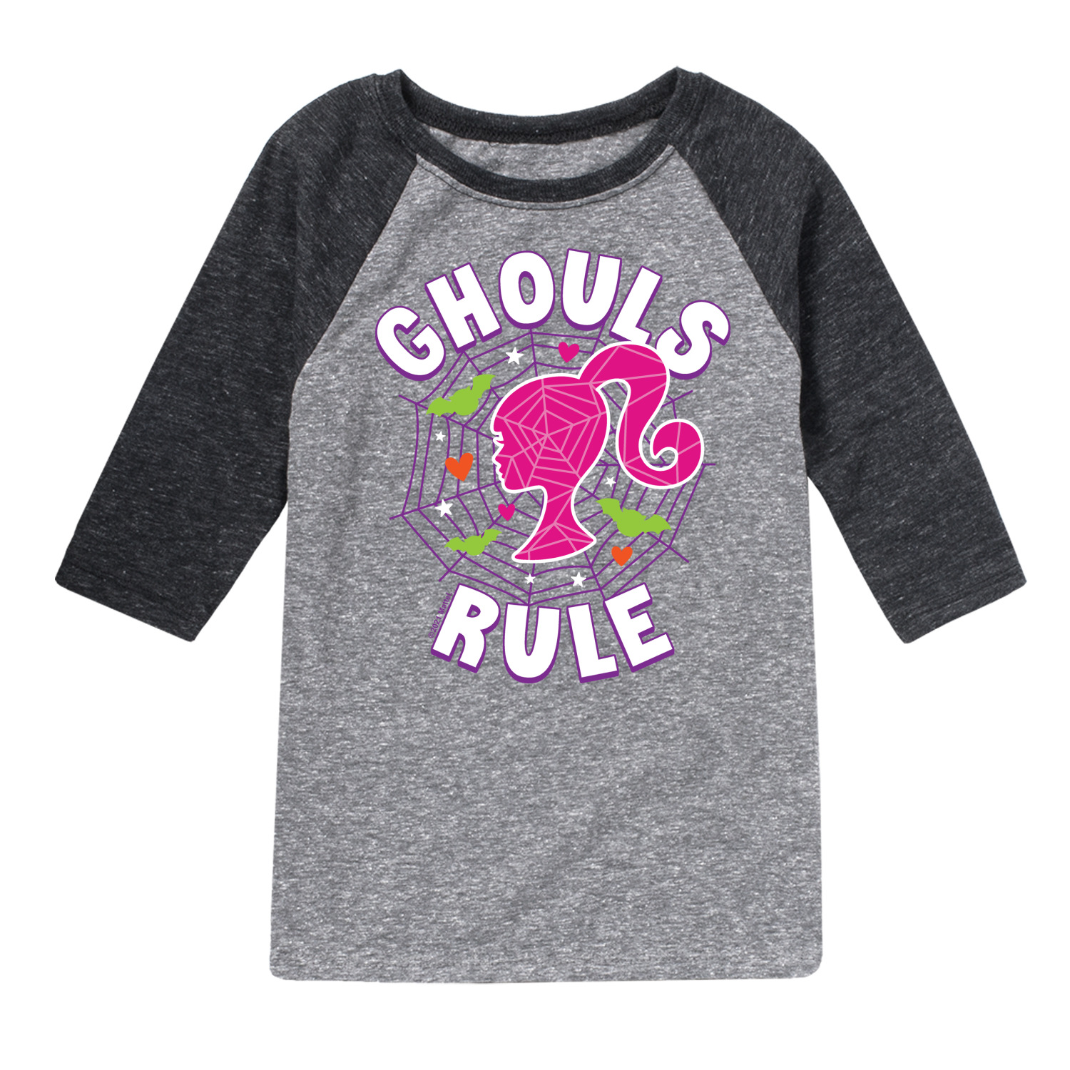 Barbie - Barbie Ghouls Rule - Toddler And Youth Raglan Graphic T-Shirt ...