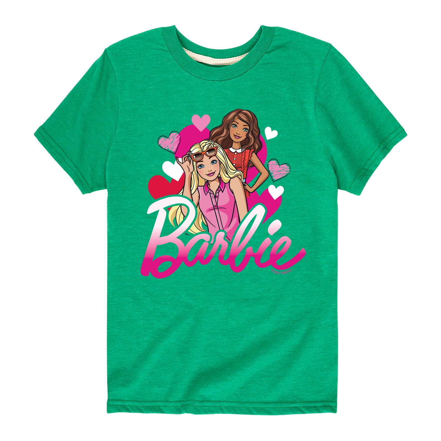 Barbie - Barbie Hearts - Toddler And Youth Short Sleeve Graphic T-Shirt ...