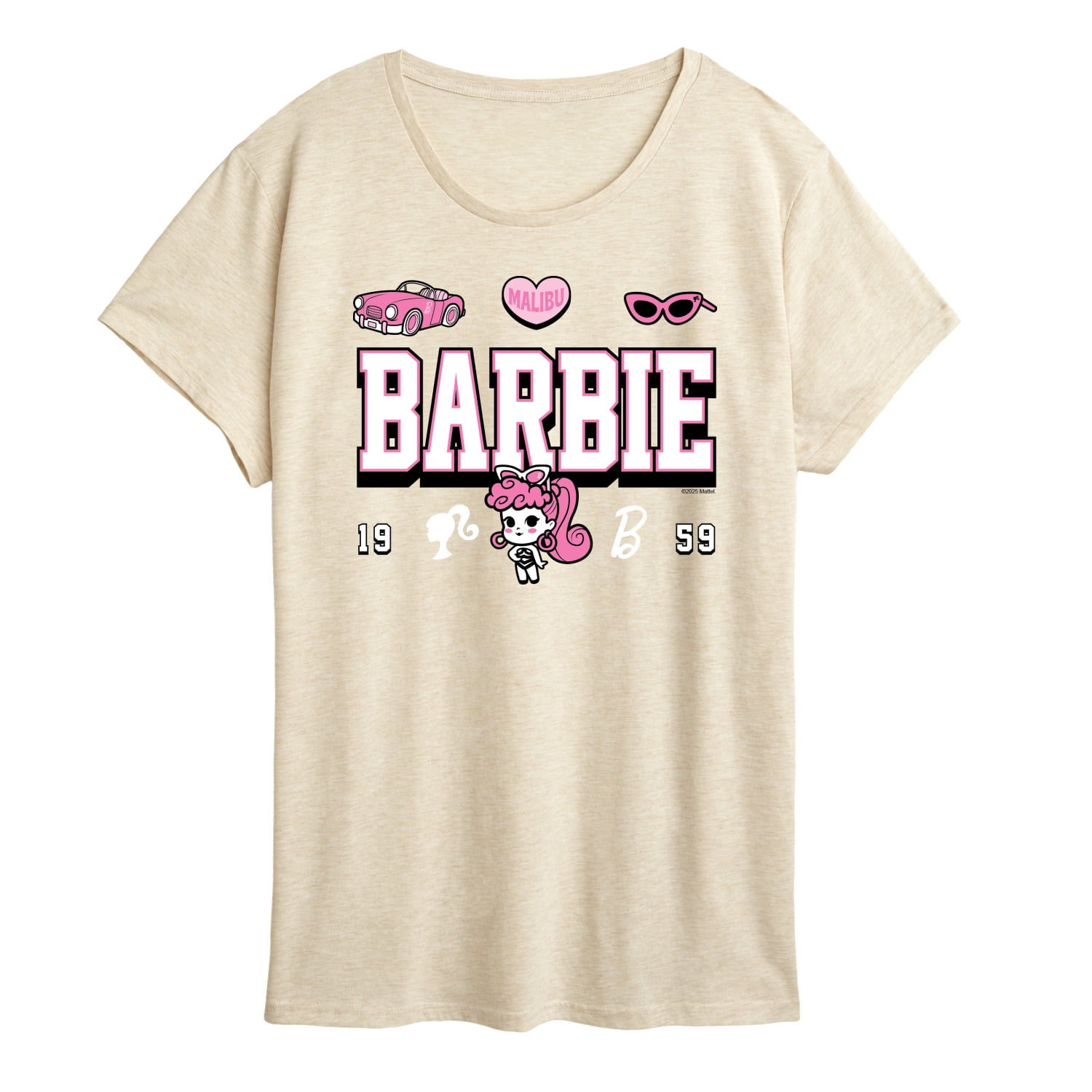 Barbie - Barbie Jersey - Women's Short Sleeve Graphic T-Shirt - Walmart.com