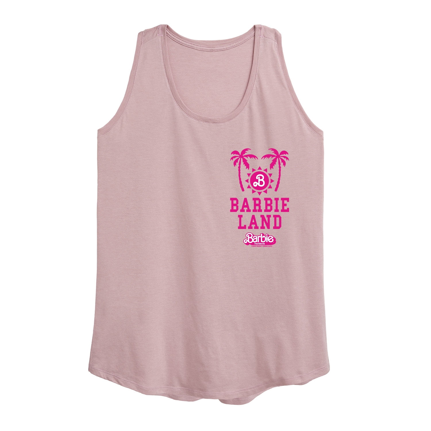 Barbie - Barbie Land Palm Trees & Sun - Women's Racerback Tank Top ...