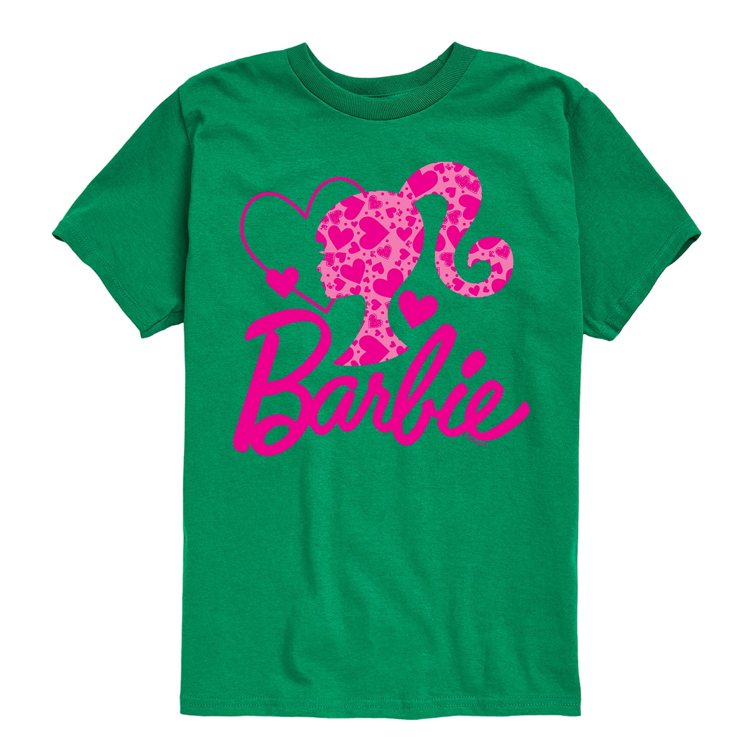 Barbie - Barbie Logo Hearts - Toddler And Youth Short Sleeve Graphic T ...