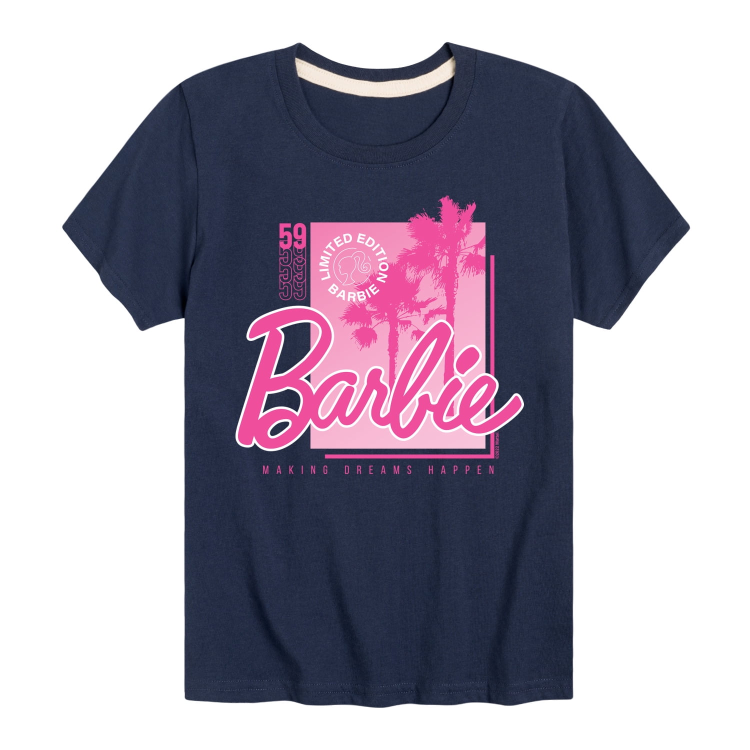 Barbie - Barbie Pink Core - Toddler And Youth Short Sleeve Graphic T ...