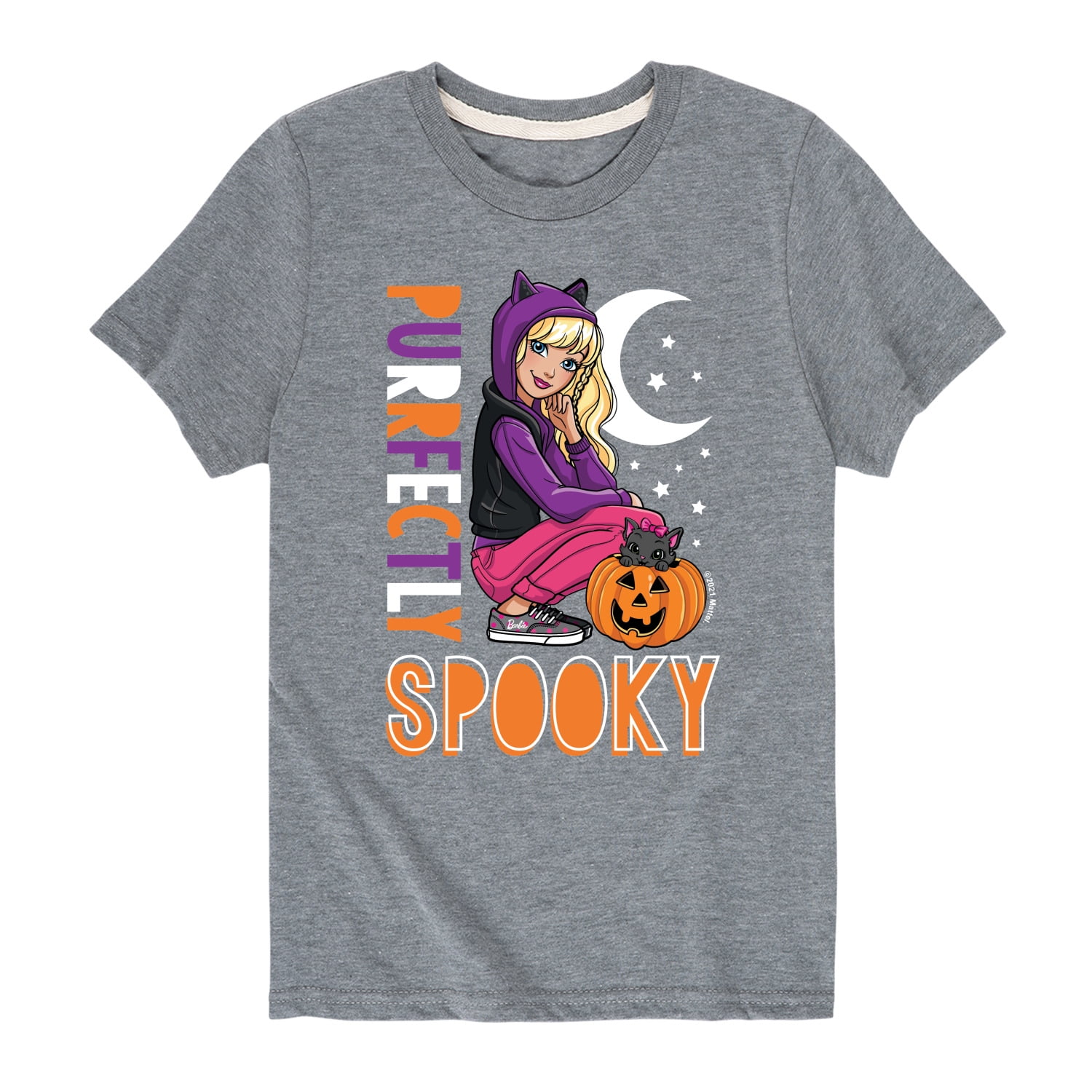 Barbie - Barbie Purrfectly Spooky - Toddler And Youth Short Sleeve ...