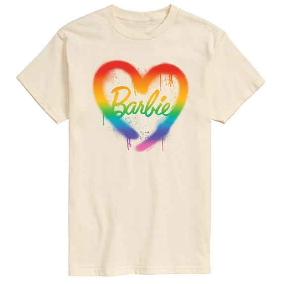 Barbie - Barbie Rainbow Heart - Men's Short Sleeve Graphic T-Shirt ...