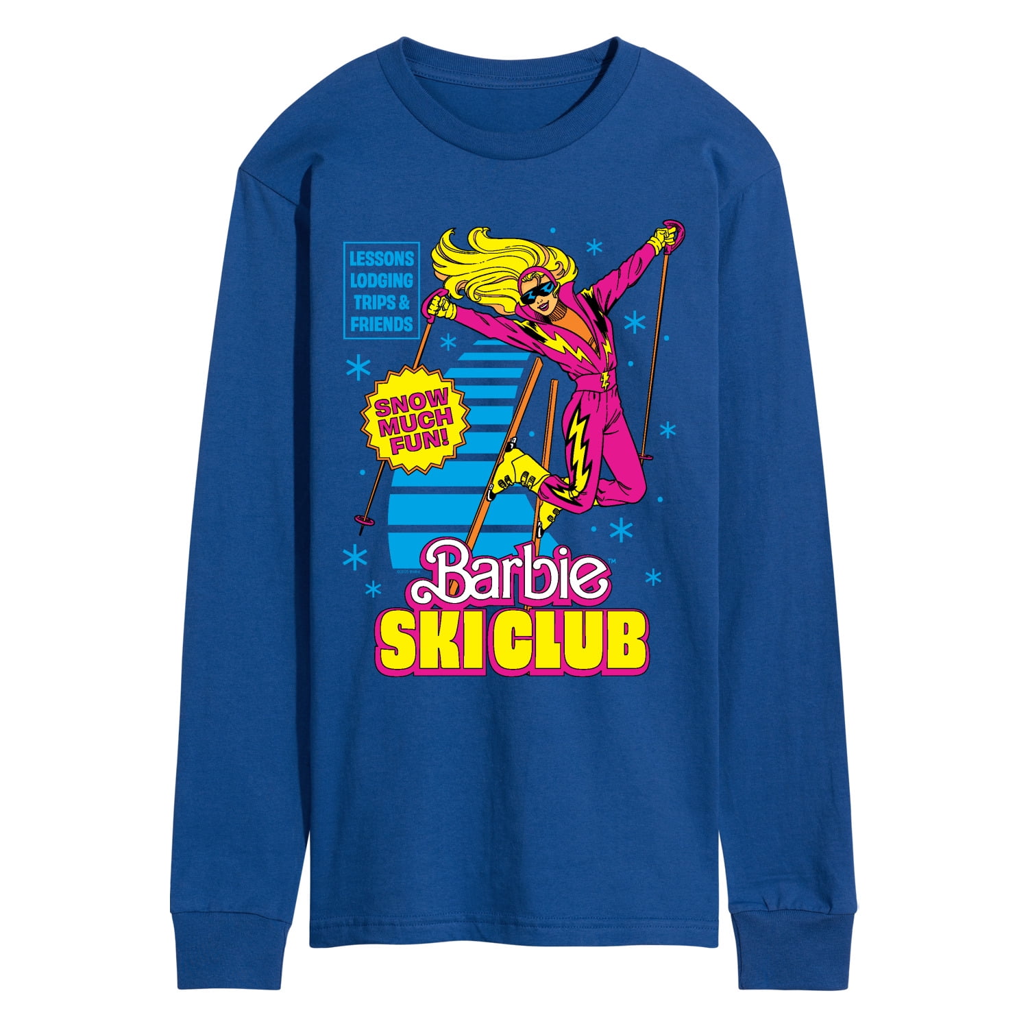 Barbie - Barbie Ski Club - Men's Long Sleeve Graphic T-Shirt - Walmart.com