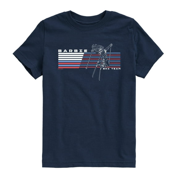 Barbie - Barbie Ski Team Horiztonal Chest - Youth Boys Short Sleeve ...
