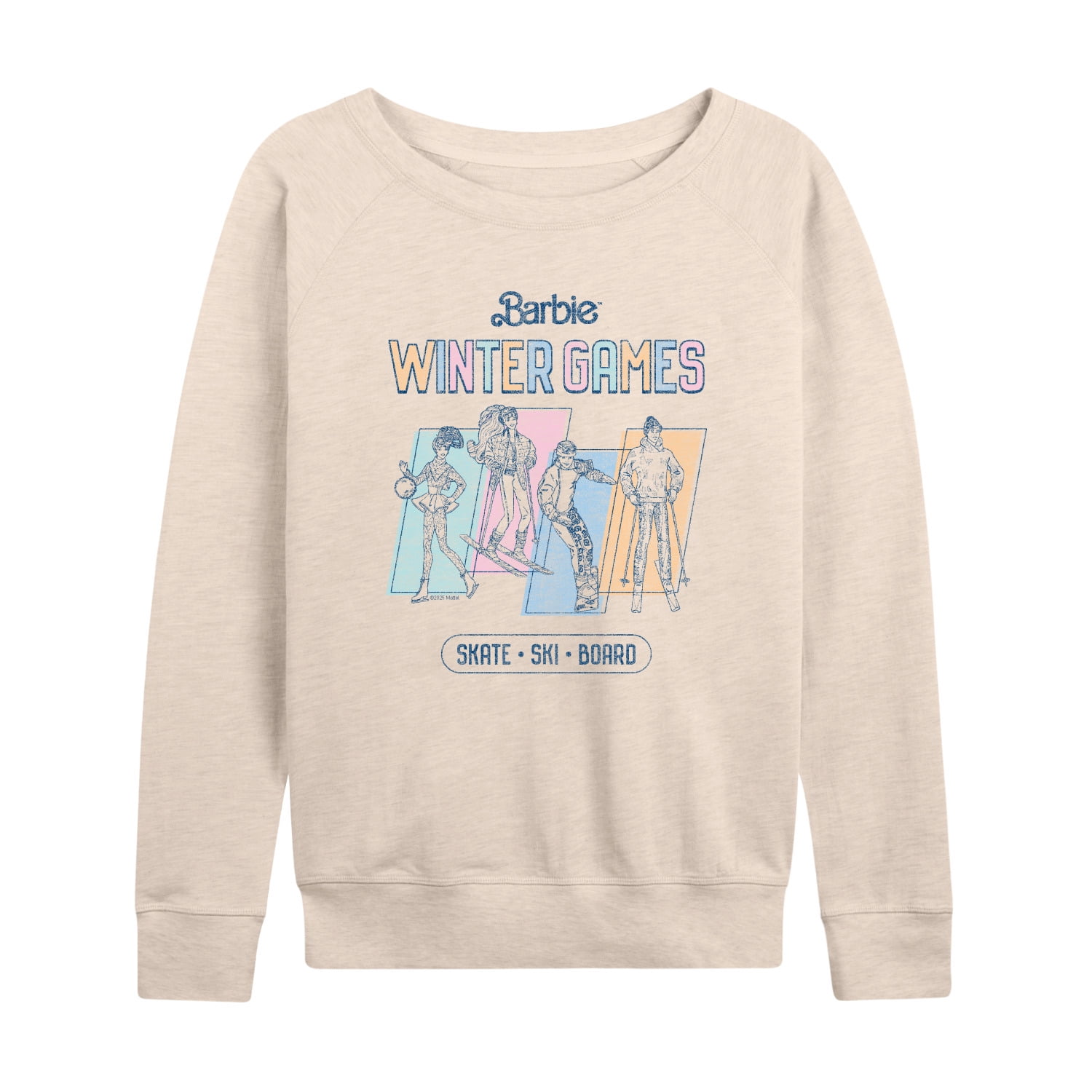 Barbie - Barbie Winter Games - Women's French Terry Long Sleeve ...