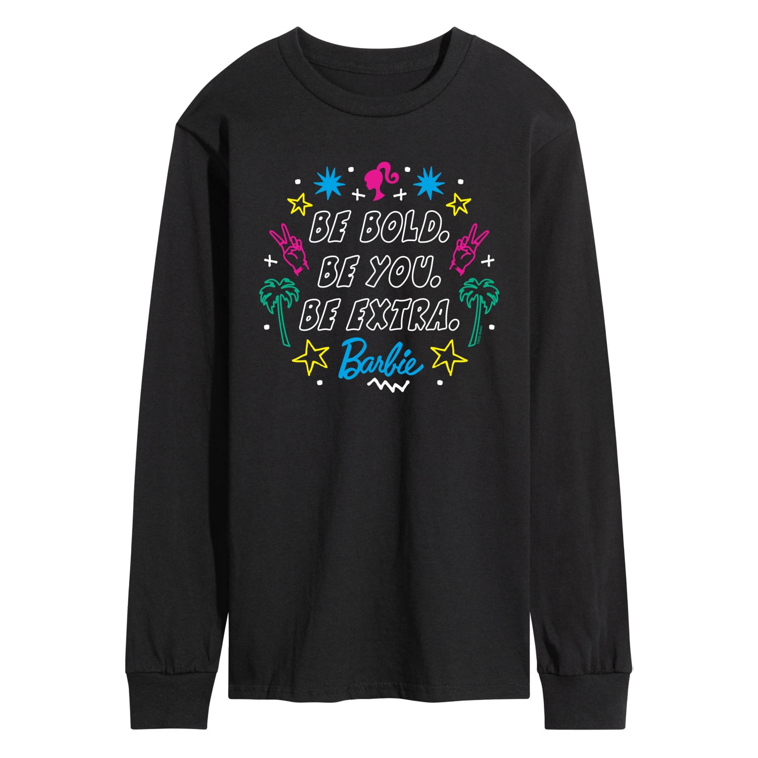 Barbie - Be Bold You Extra - Men's Long Sleeve Graphic T-Shirt ...