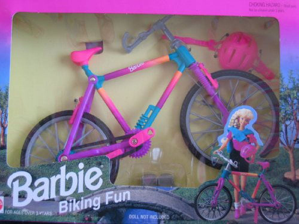 Barbie Biking Fun Set with Bicycle & Helmet 1995 Arcotoys Mattel 67053 ...
