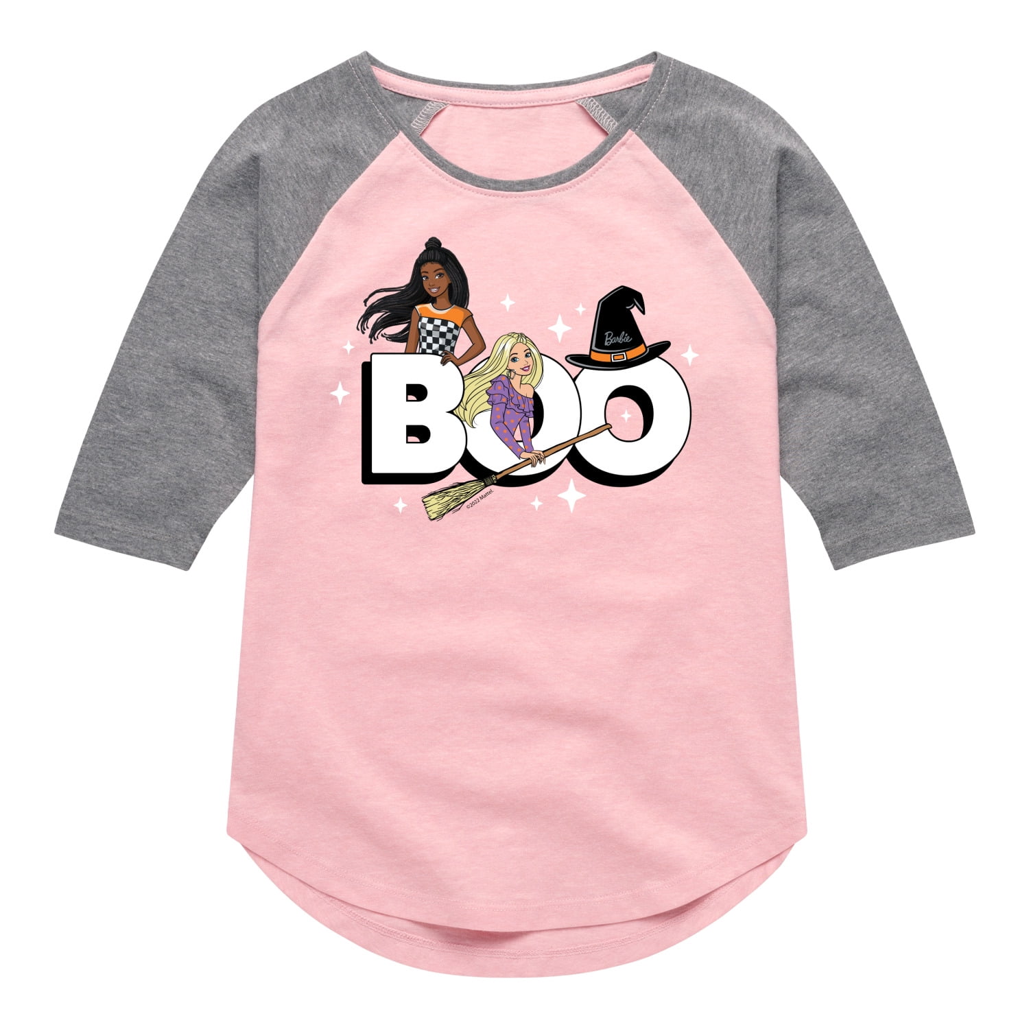 Barbie - Boo Barbie Girls - Toddler And Youth Girls Raglan Graphic T ...