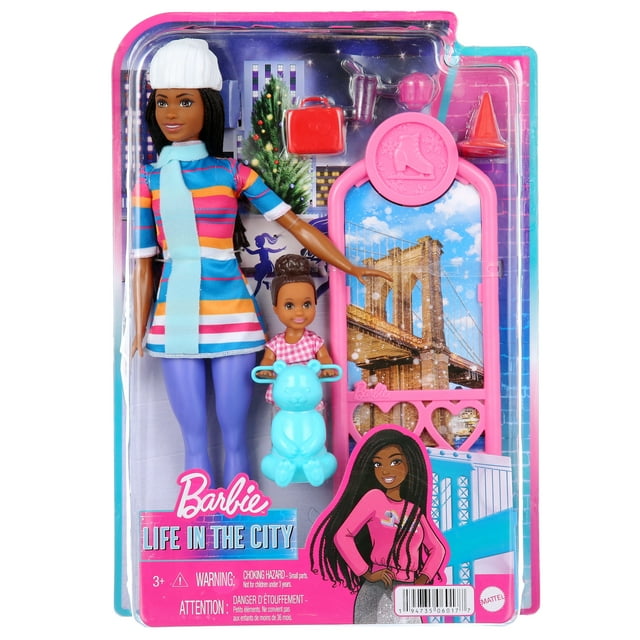 Barbie Doll Set: Brooklyn Roberts Ice Skating Playset Toy Gift ...