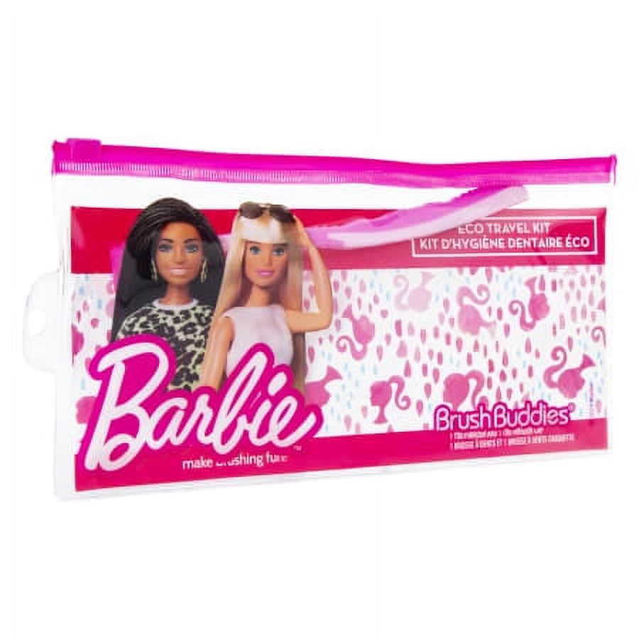 Barbie Brush Buddies Eco Toothbrush Travel Kit - Walmart.com