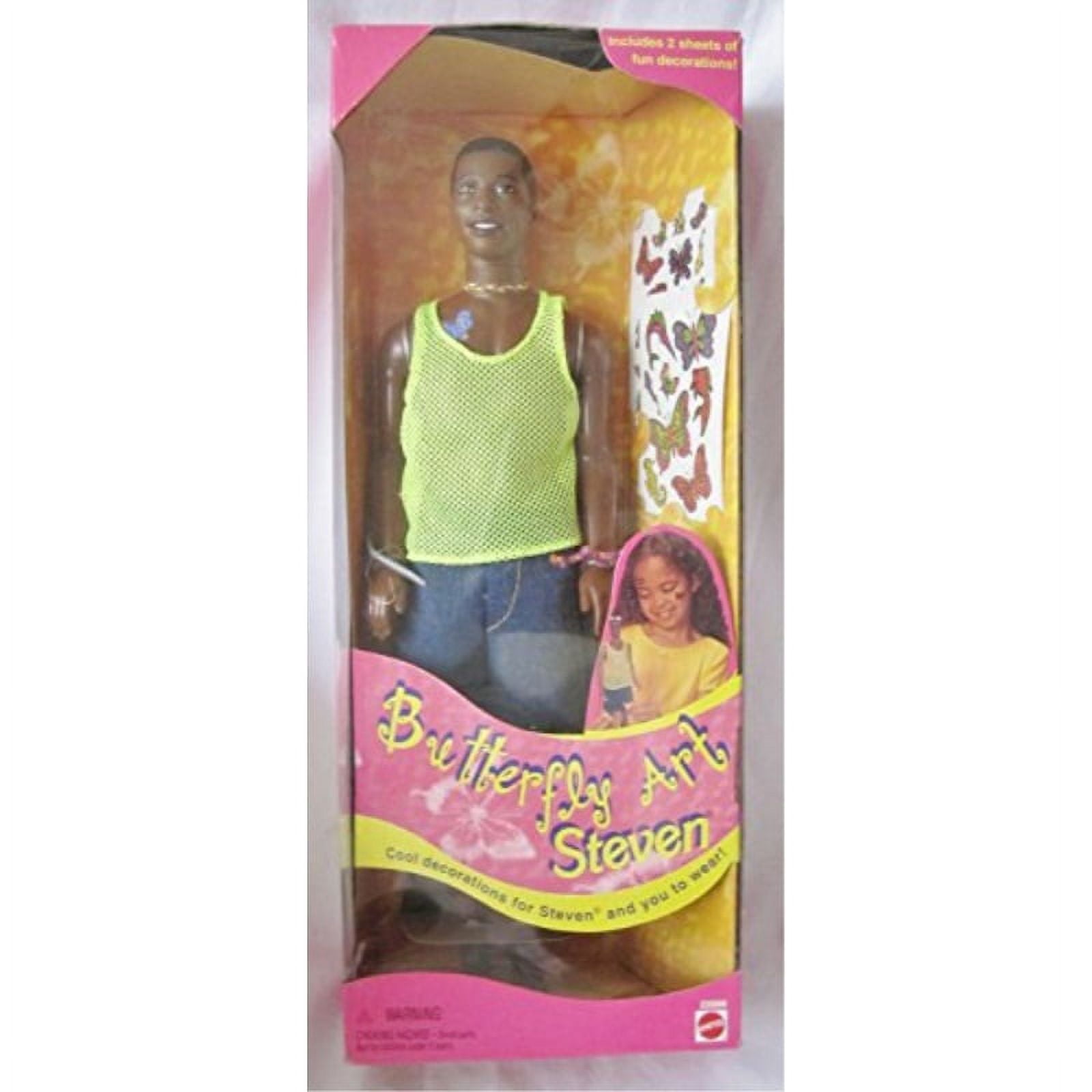 Barbie Butterfly Art Steven Doll 1998 Mattel 22996 NEW - Walmart.com