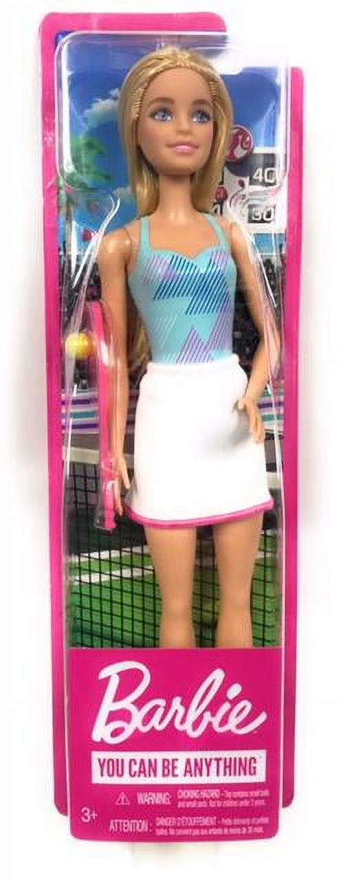 Barbie Sport Tennis Player Doll by Mattel - Cute Career Barbie Playset ...