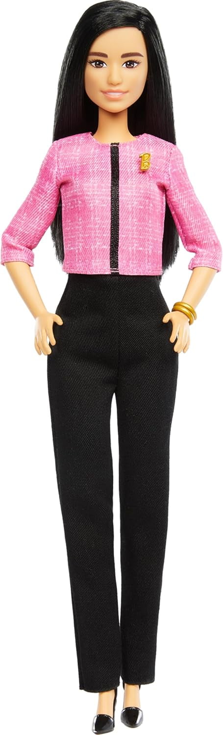 Barbie Careers Doll & Accessories, Future Leader with Black Hair ...