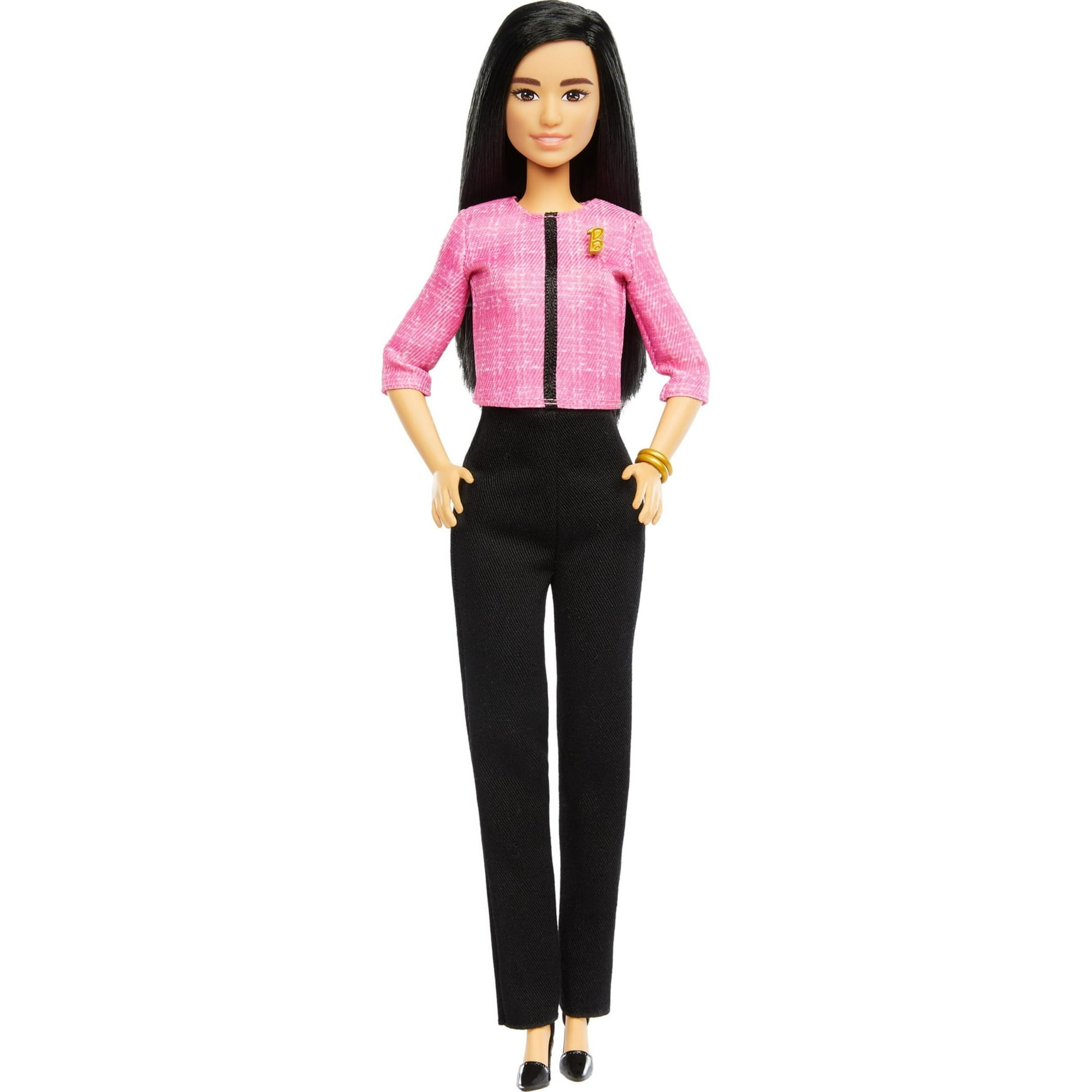 Barbie Careers Doll & Accessories, Future Leader with Black Hair ...