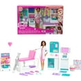 Barbie Careers Playset, Fast Cast Clinic with Brunette Doctor Fashion ...