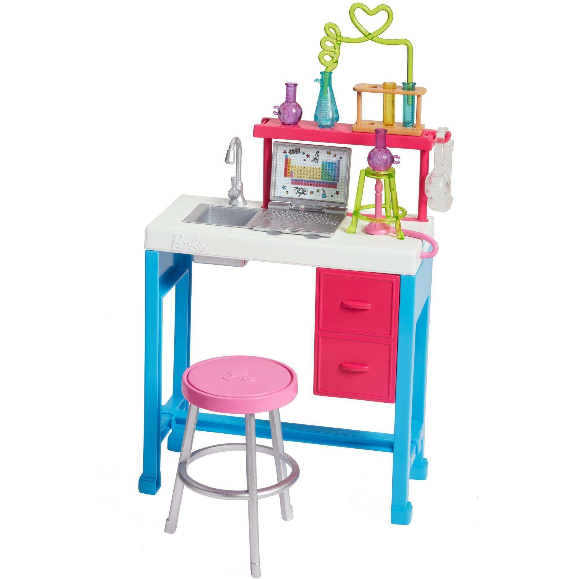 Barbie Careers Science Lab Playset with Workspace Accessories - Walmart.com