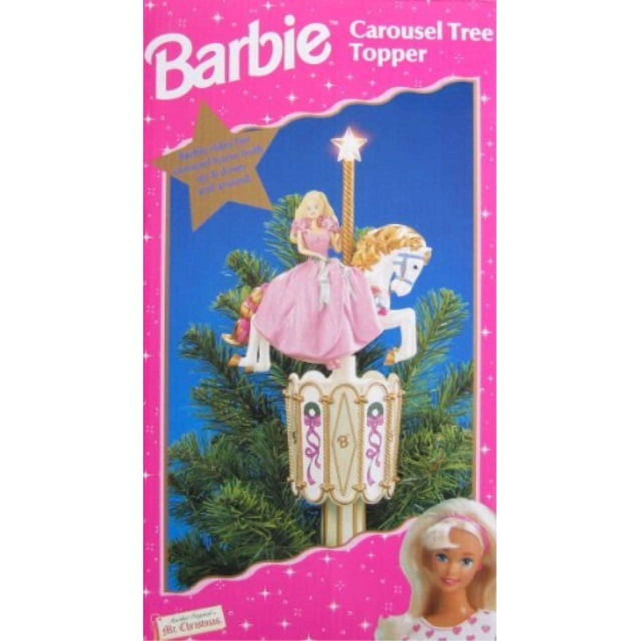 Barbie Carousel Christmas Tree Topper 1997 Mr. Christmas Inc. 49501 ...