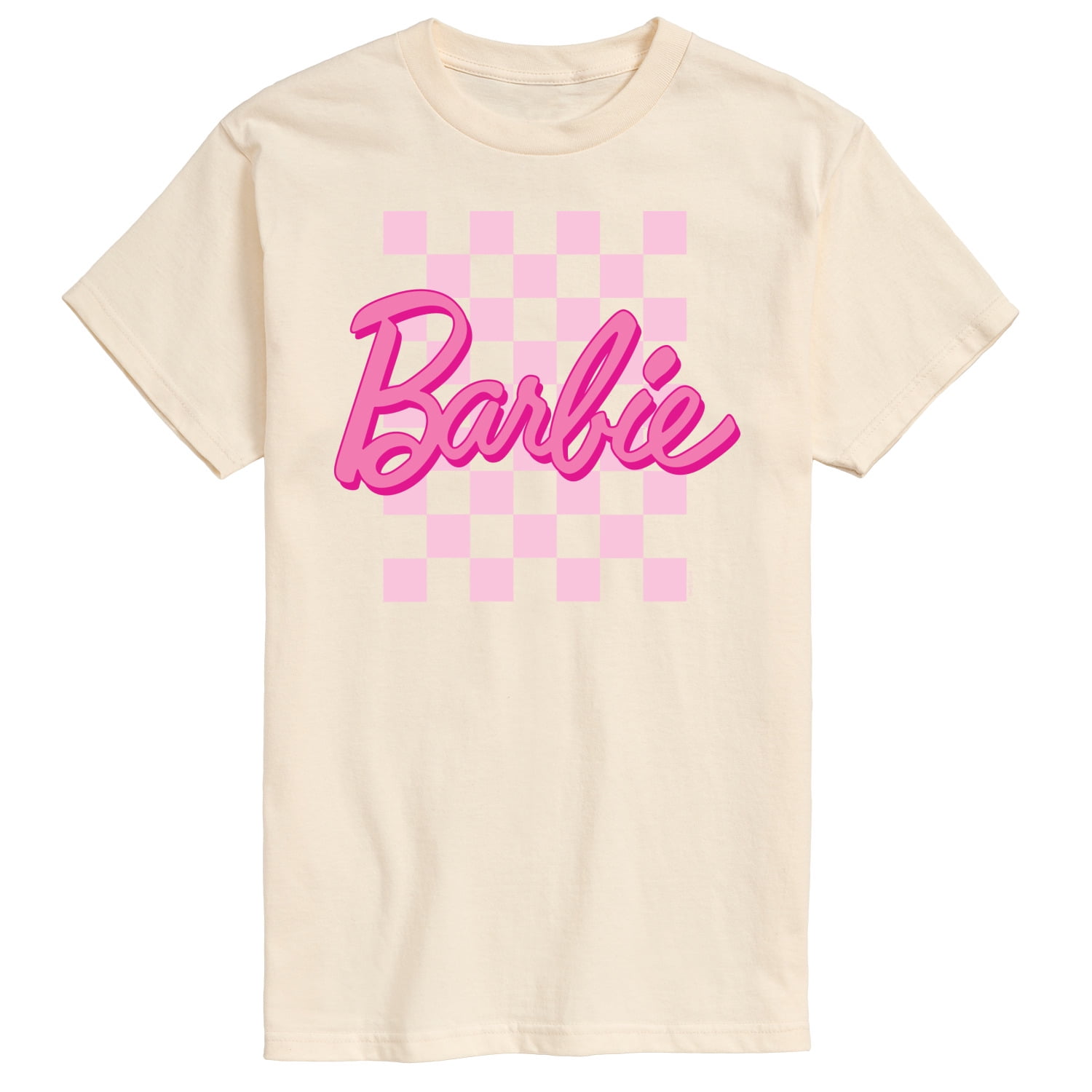 Barbie - Checkered Logo - Men's Short Sleeve Graphic T-Shirt - Walmart.com
