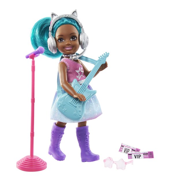Barbie Chelsea Can Be Doll, Playset with Blue Haired Rockstar Small ...
