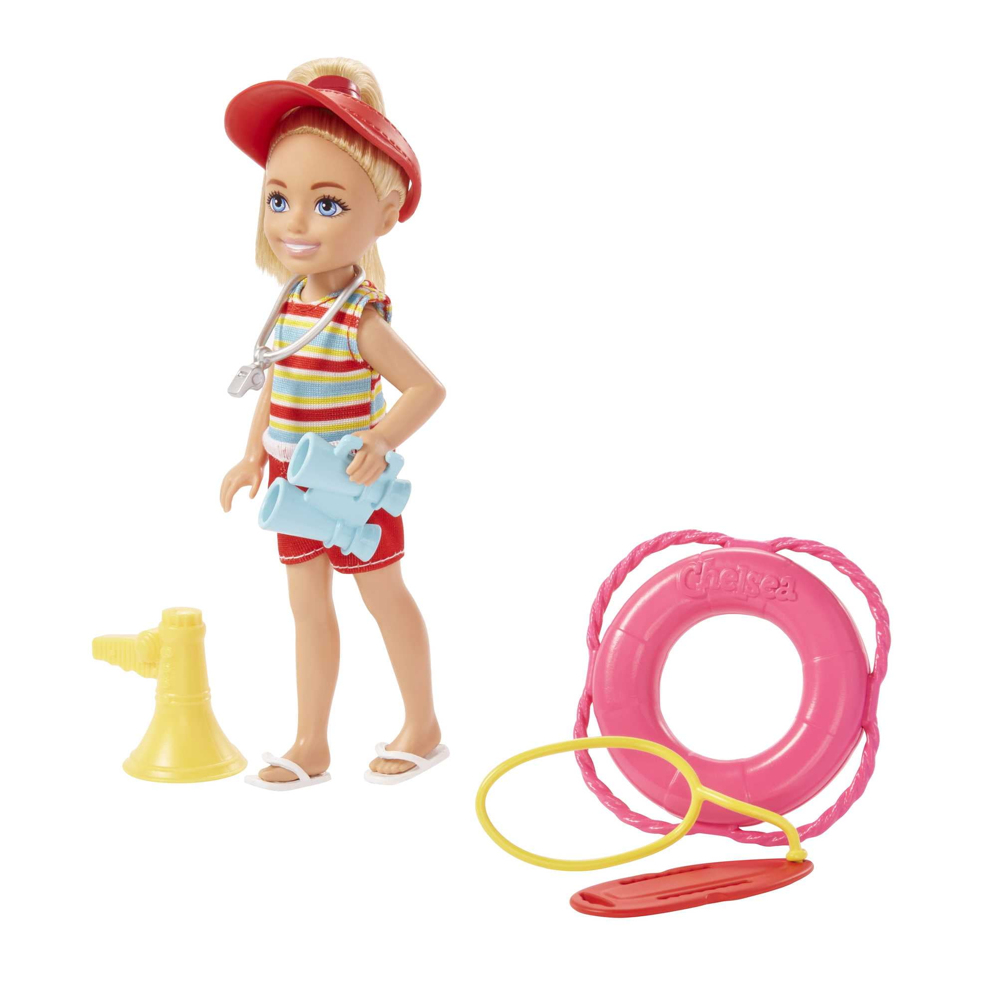 Barbie Chelsea Can Be… Lifeguard Doll and 6 Career-Themed Accessories ...