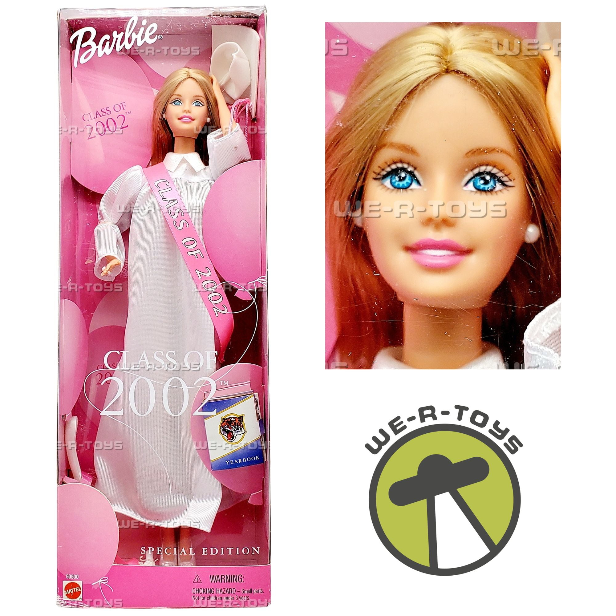 Class of 2002 Barbie Special Edition White Gown Doll 2001 Mattel 50500 ...