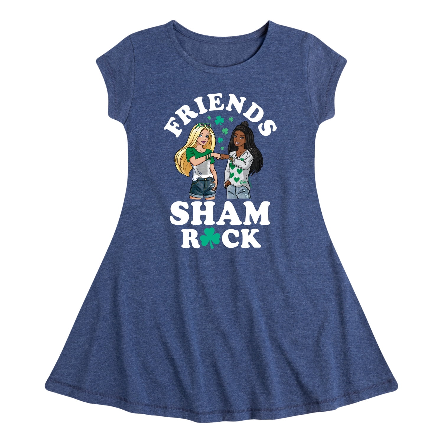 Barbie - Clover Power - Toddler And Youth Girls Fit And Flare Dress ...