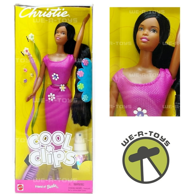 Barbie Cool Clips Christie African American Doll 2001 Mattel #50599 ...