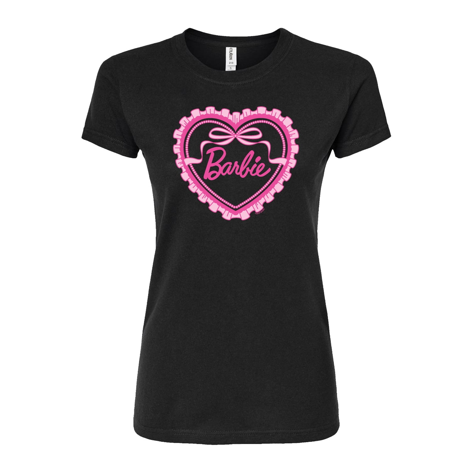 Barbie - Coquette Heart - Juniors Fitted Graphic T-Shirt - Walmart.com