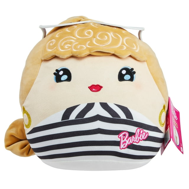 Barbie Cuutopia Plush, 10-inch Soft Pillow Doll with Chevron Swimsuit ...