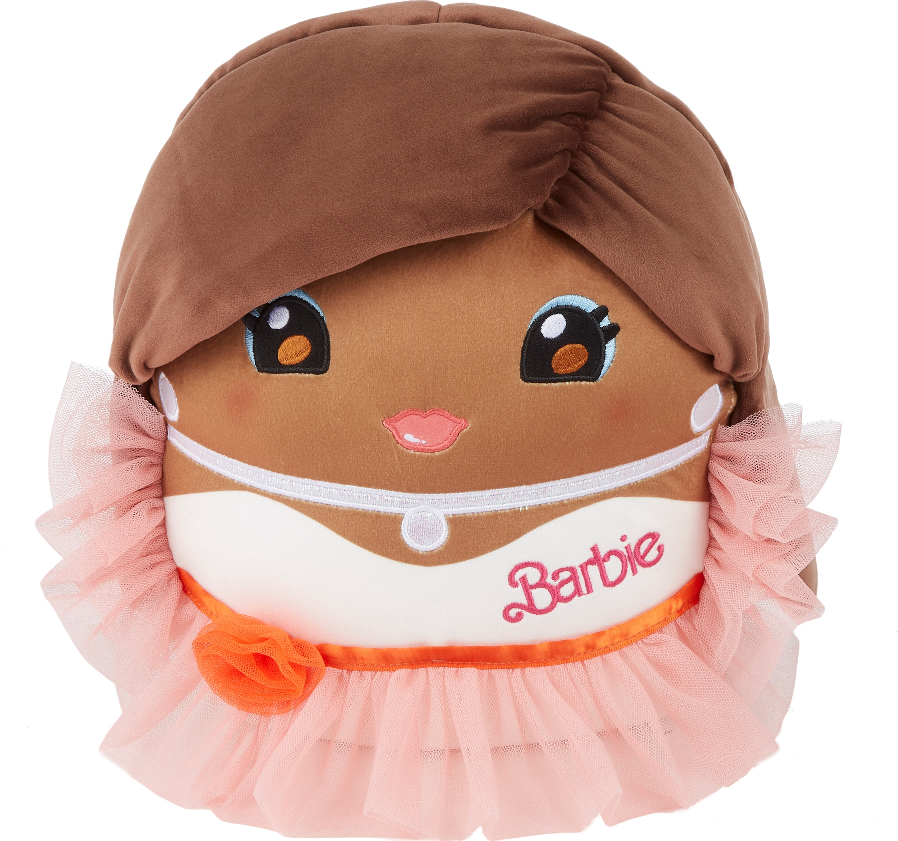 Barbie Cuutopia Plush, 10-inch Soft Pillow Doll with Peach Gown ...