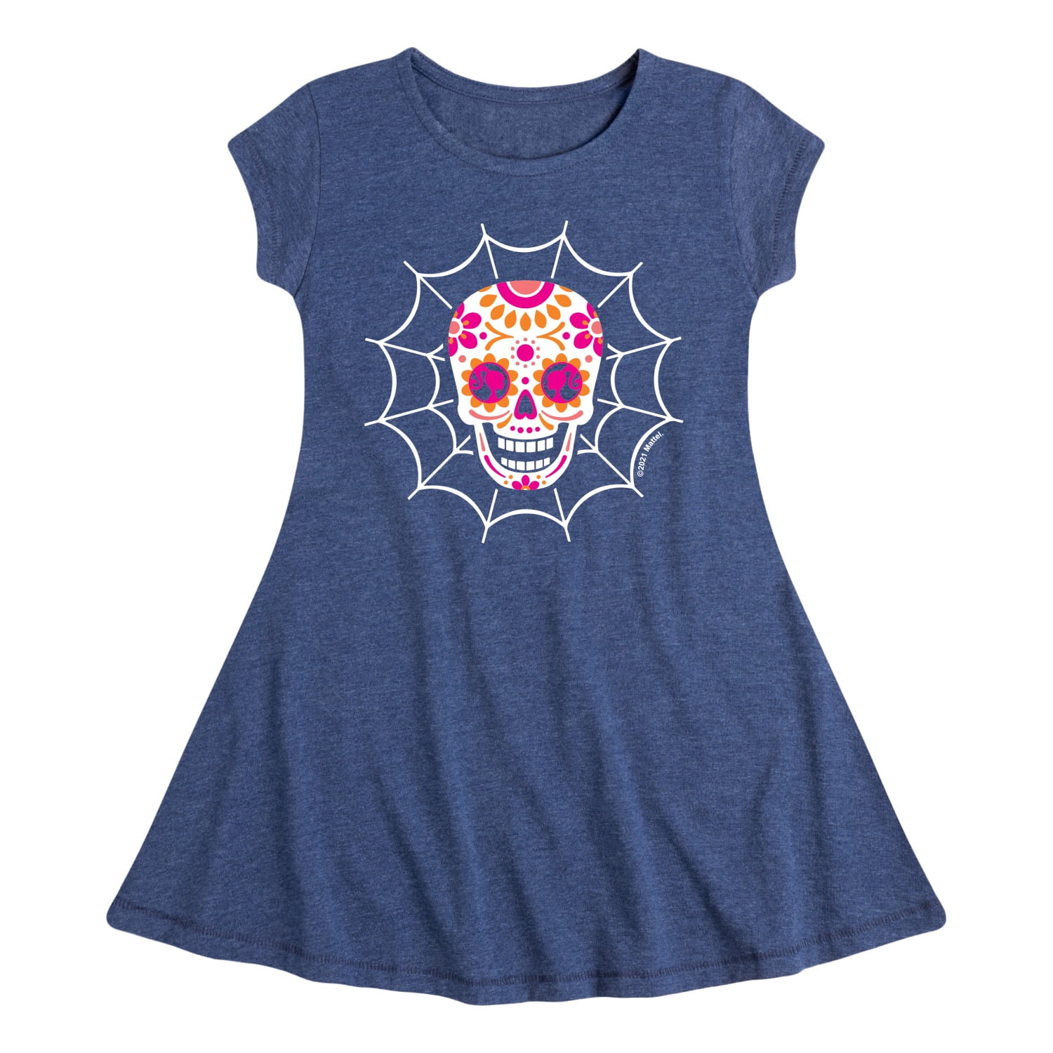 Barbie - Dia De Los Muertos Skull - Toddler And Youth Girls Fit And ...