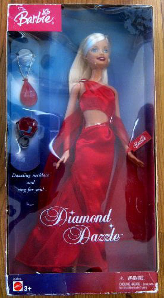 Barbie Diamond Dazzle Doll with a Dazzling Necklace and Ring for You Mattel 2004 - Walmart.com