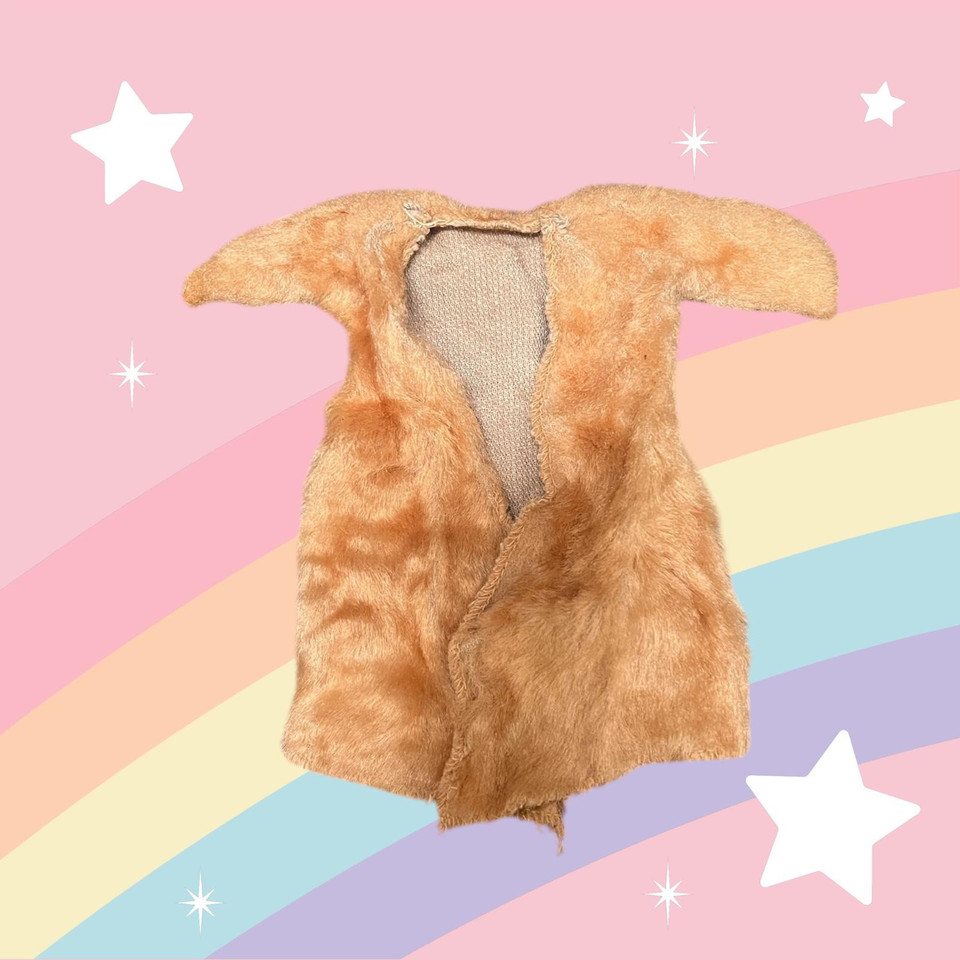 Barbie Doll Clothes Brown Faux Fur Vest - Walmart.com