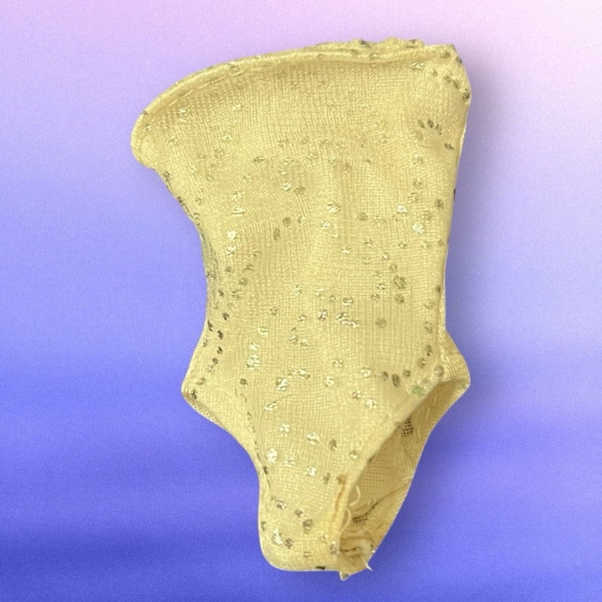 Barbie Doll Clothes White Sequined Strapless Leotard Swim Suit One ...